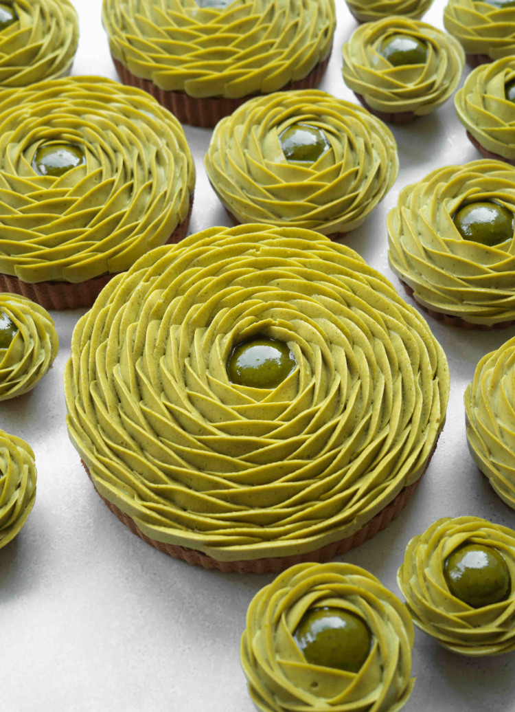 Pistachio Paris-Brest Flower