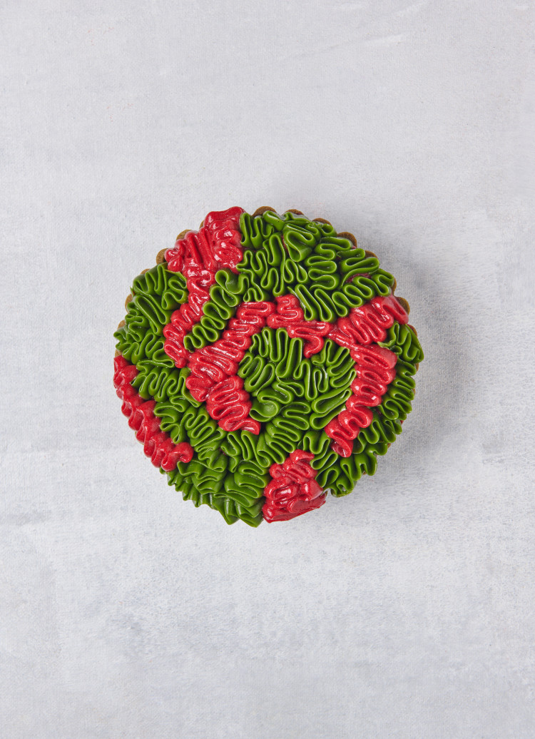 Matcha-Raspberry Cake